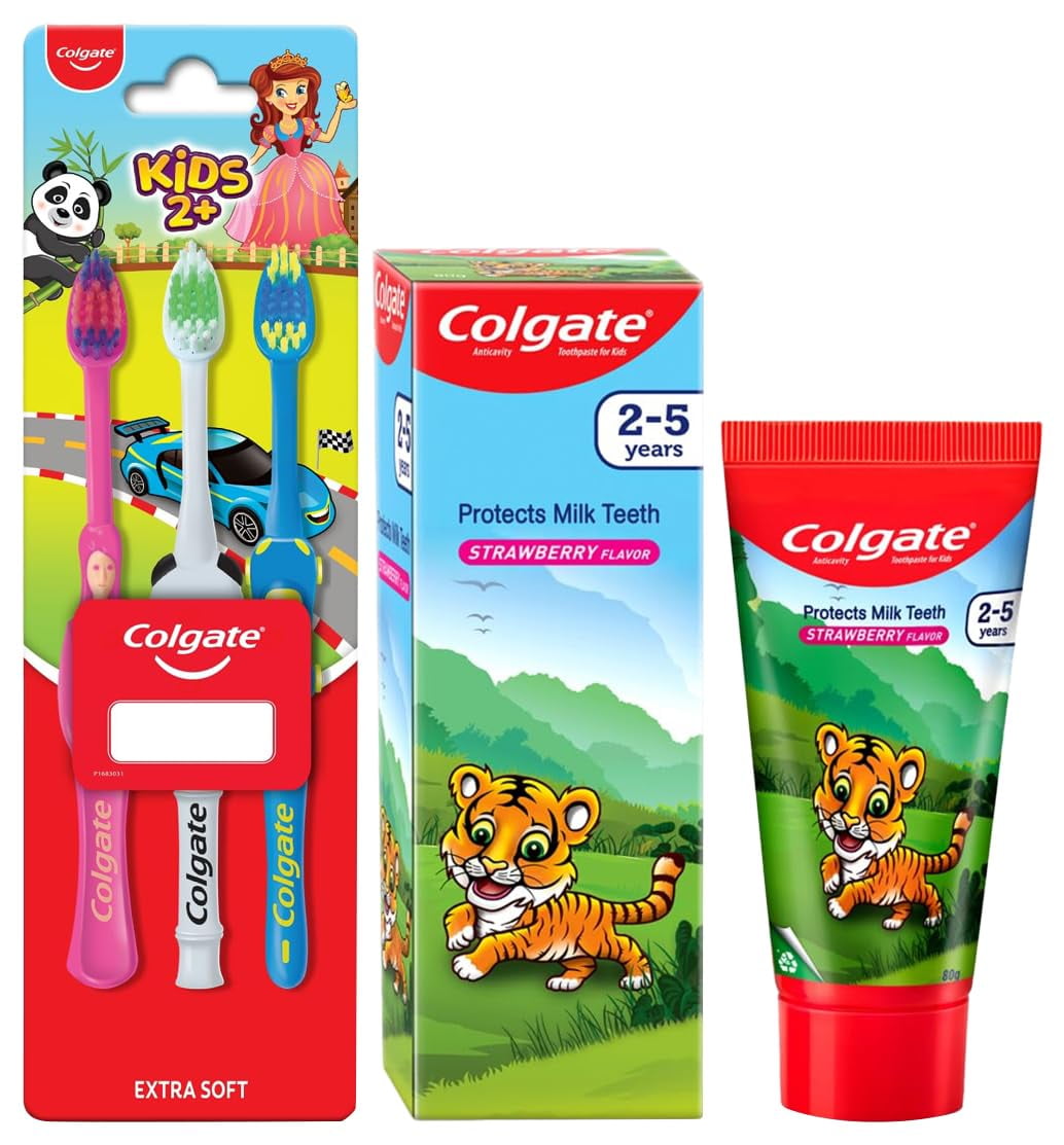 Colgate Kids Anticavity Toothpaste for 2-5 Years - 80gm (Strawberry ...
