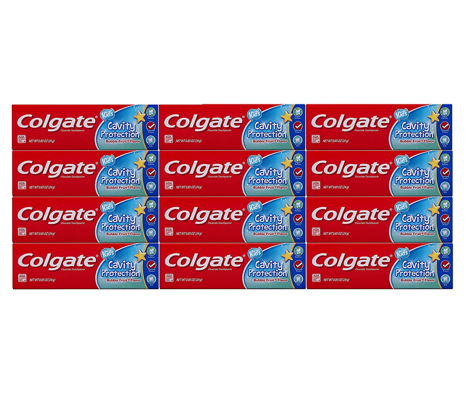 Colgate Kids Cavity Protection Fluoride Toothpaste, Bubble Fruit Flavor ...