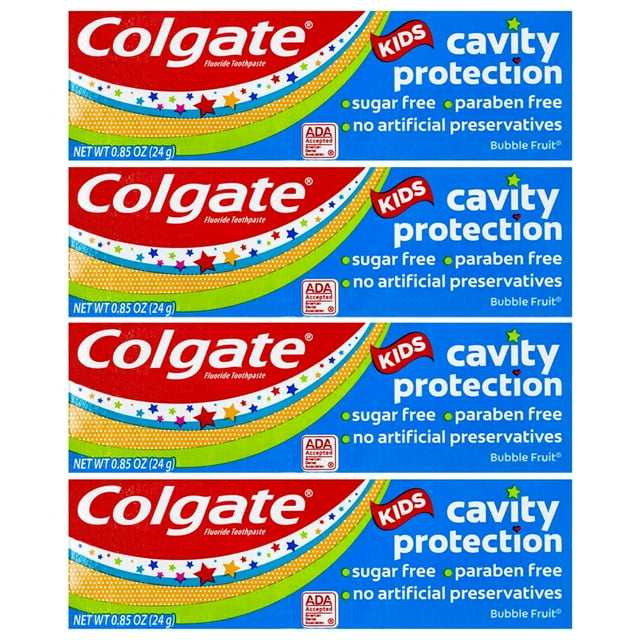 Colgate Kids Cavity Protection Fluoride Toothpaste, Bubble Fruit ...