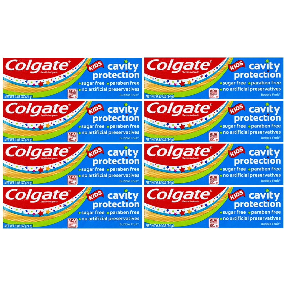 Colgate Children's Sugar-Free Toothpaste, Bubble Fruit Flavor, Cavity ...