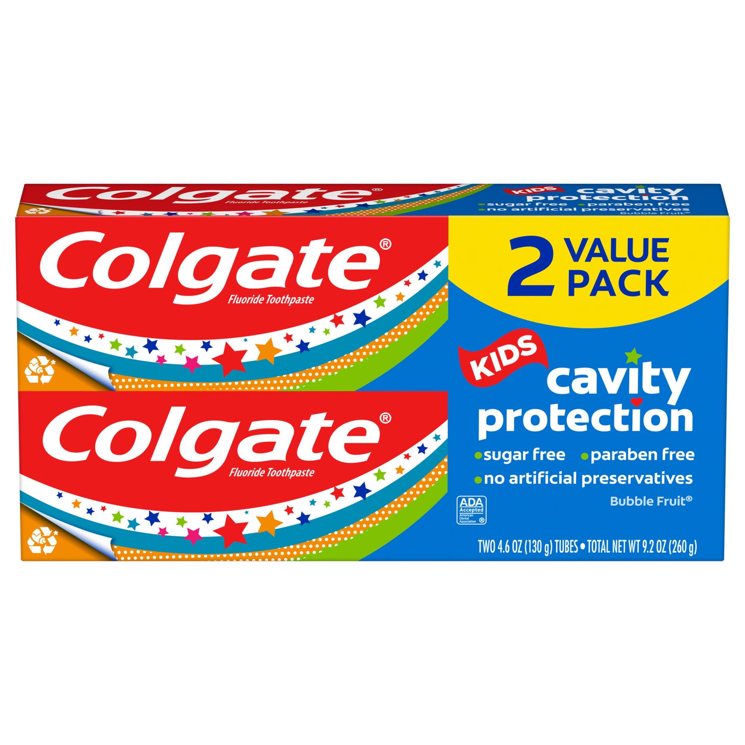 2 Pack - Colgate Kids Cavity Protection Toothpaste - Bubble Fruit, 2 Pk ...