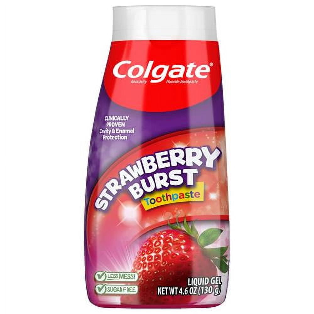 Colgate Kids Fluoride Toothpaste, Strawberry Burst, 4.6 Oz Packaging ...