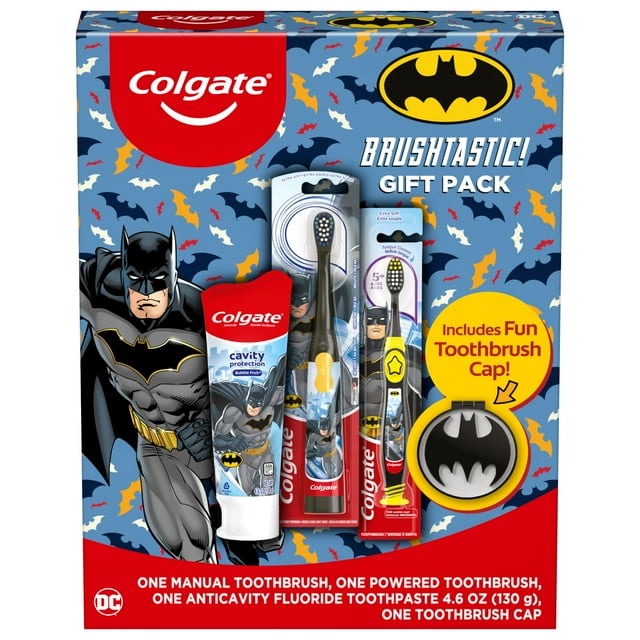 Colgate Kids Toothbrush Set with Toothpaste, Toothbrush, and Cap ...