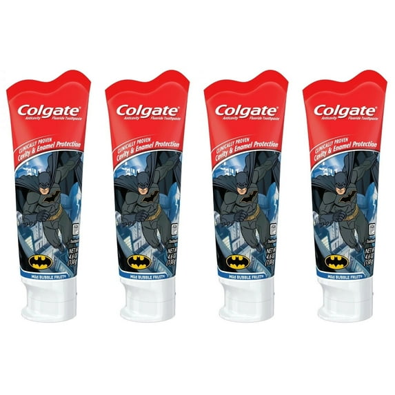 Colgate Kids Toothpaste Batman with Fluoride Toothpaste Bubble Fruit 4 ...