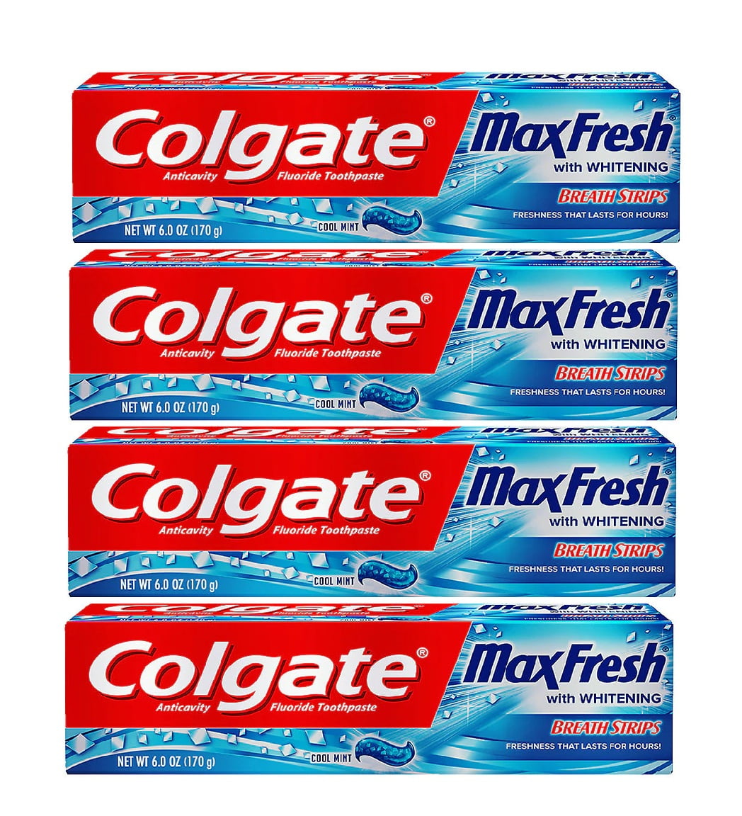 Colgate Max Fresh Anticavity Fluoride Whitening Breath Strips ...