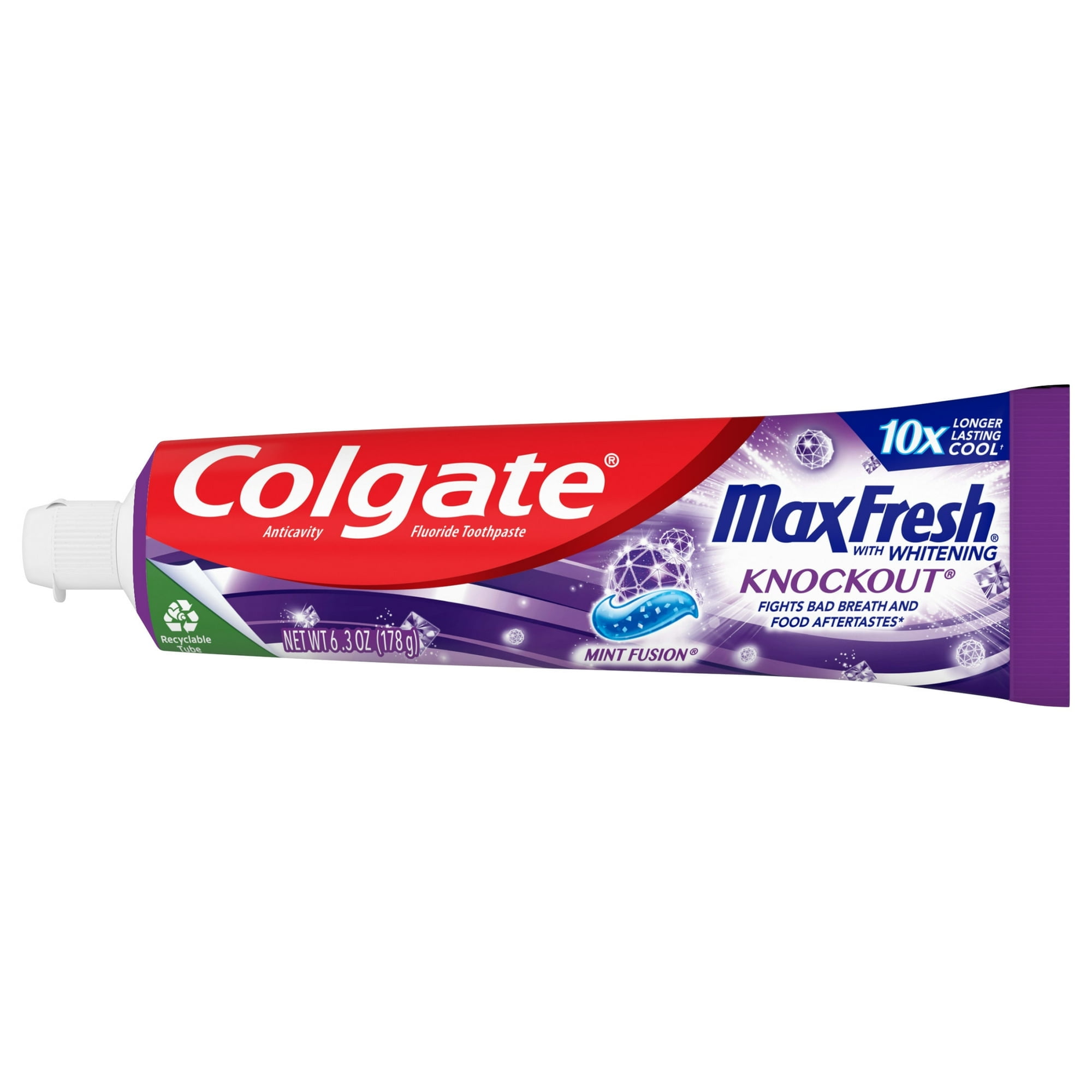 Colgate Max Fresh Knockout Toothpaste, Whitening Toothpaste with Mini ...