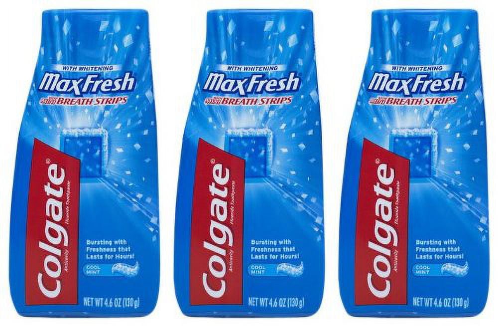 Colgate Max Fresh Liquid Toothpaste With Mini Breath Strips, Cool Mint ...