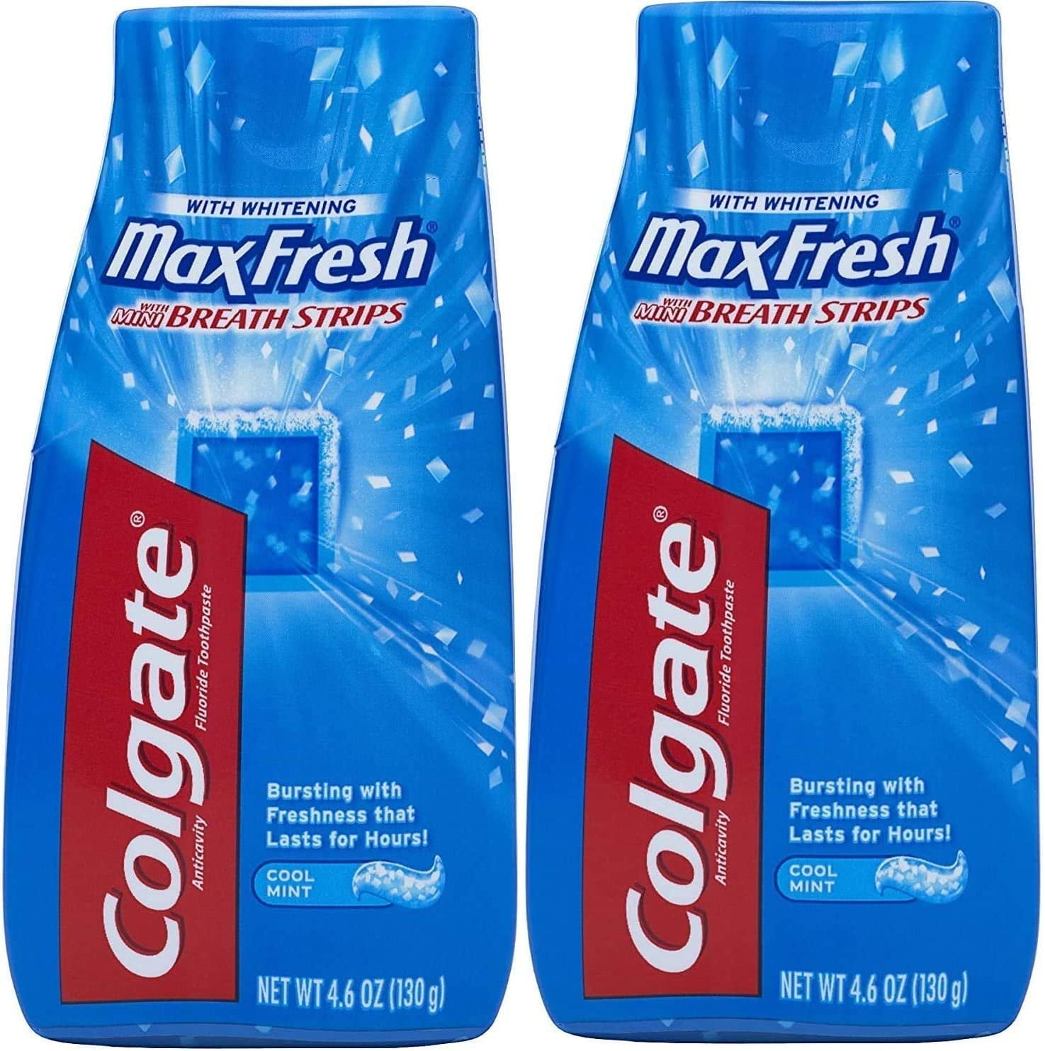 Colgate Max Fresh Liquid Toothpaste with Mini Breath Strips, Cool Mint ...