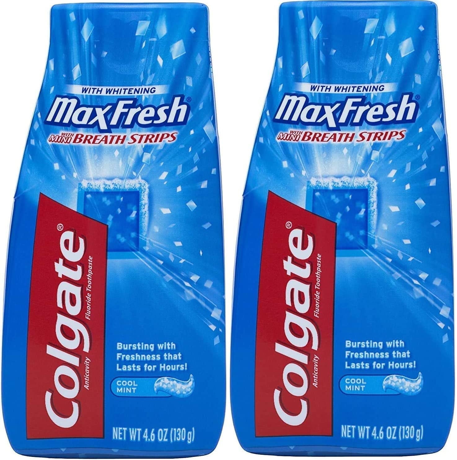 Colgate Max Fresh Liquid Toothpaste with Mini Breath Strips, Cool Mint ...