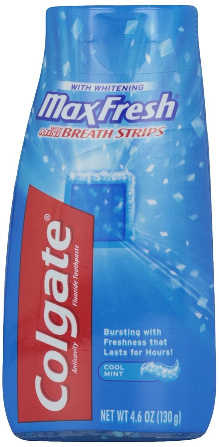 Colgate Max Fresh Clean Fluoride Toothpaste with Dissolvable Mini ...
