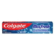 Colgate Max Fresh Travel Size Toothpaste with Mini Breath Strips, Cool ...