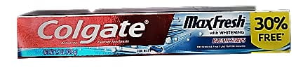 Colgate Max Fresh Travel Size Toothpaste with Mini Breath Strips, Cool ...