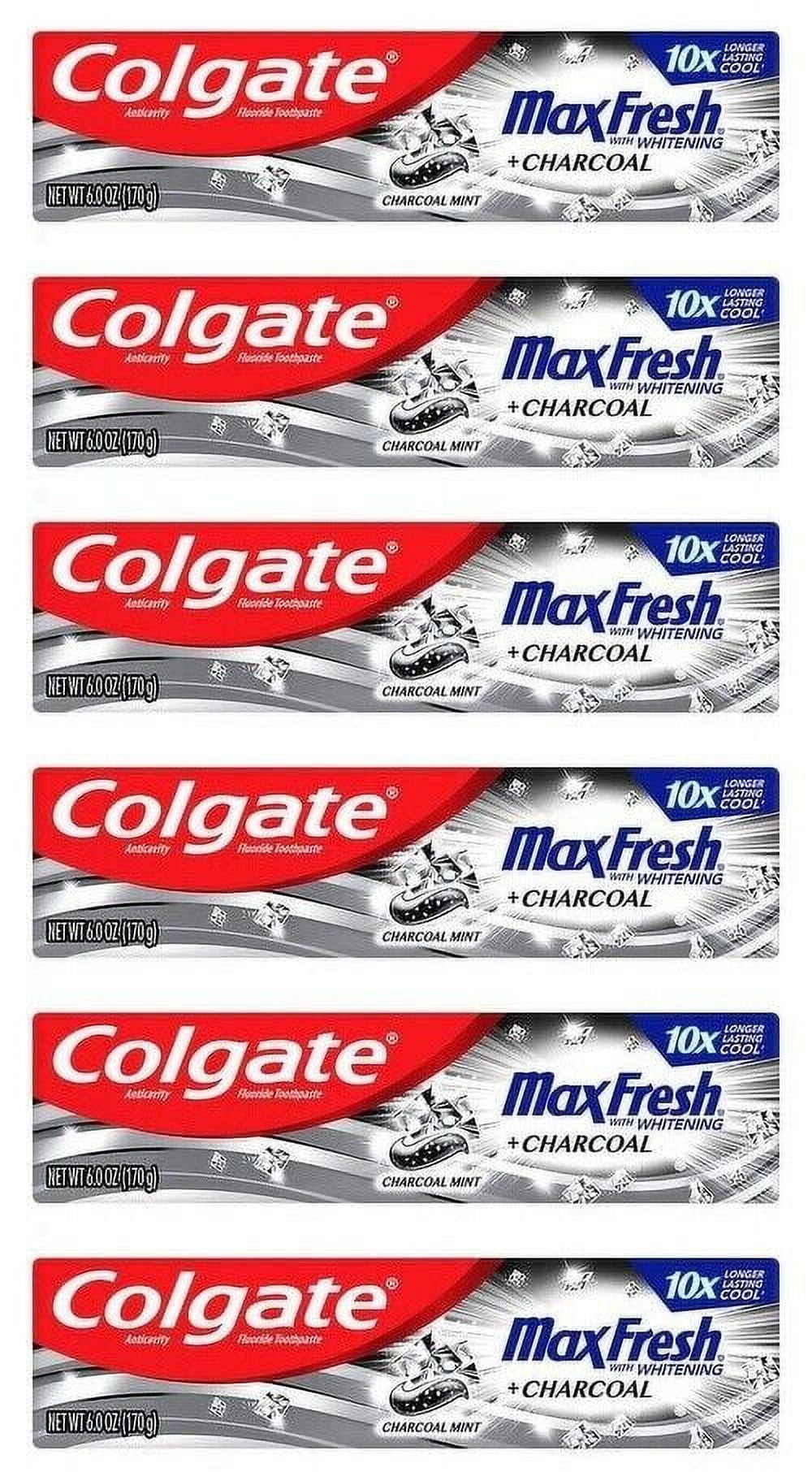 Colgate Max Fresh White Charcoal Whitening Toothpaste, Mint, with ...