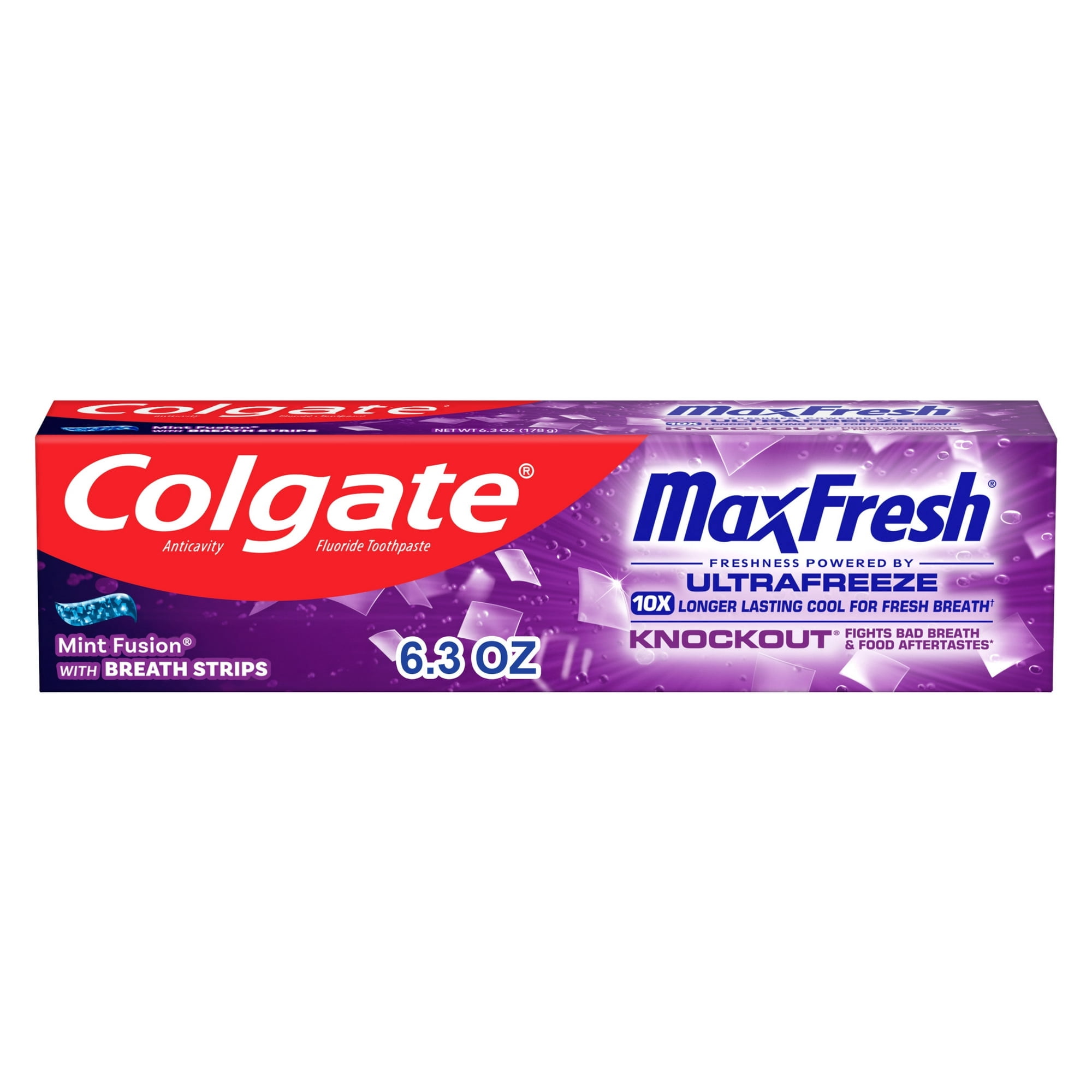 Colgate Max Fresh Whitening Gel Toothpaste, Knockout Mint, 6.3 oz ...