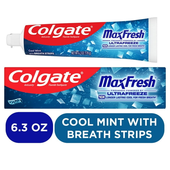 Colgate Max Fresh Toothpaste, Cool Mint, 7.3 oz, Pack of 5 - Walmart.com