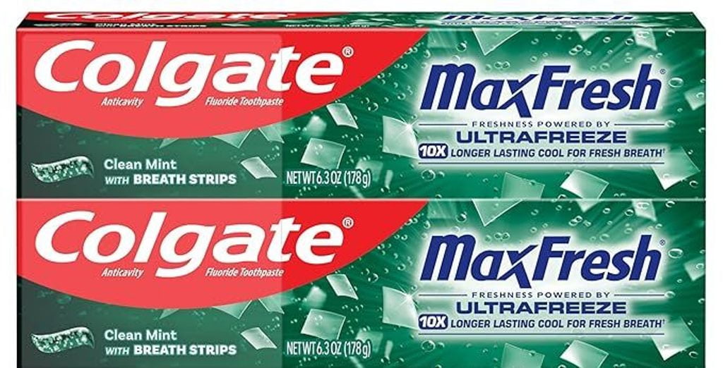 Colgate Max Fresh with Whitening Toothpaste, Clean Mint , 6.3 Oz 2 Pk ...