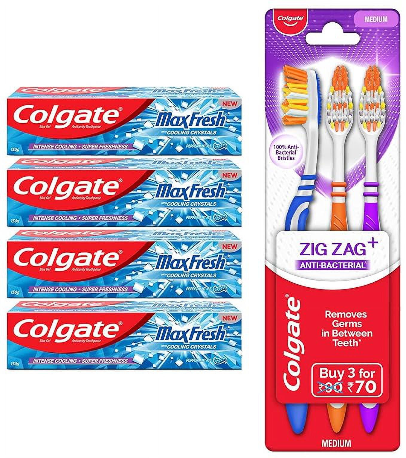 Colgate MaxFresh Breath Freshener Toothpaste, 600g (150g x 4 ...