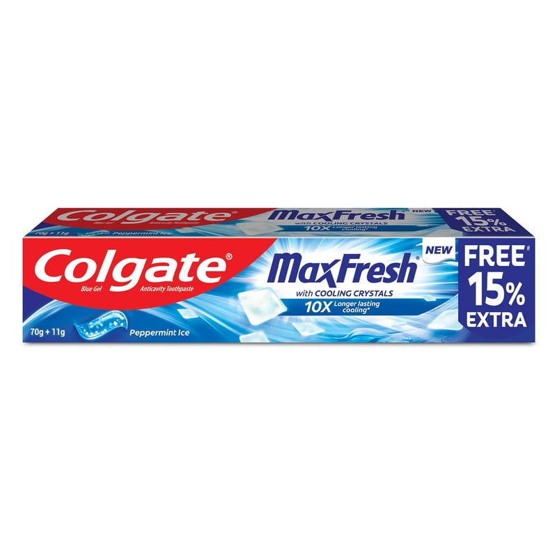 Colgate MaxFresh Toothpaste, Blue Gel Tooth Paste with Menthol for ...