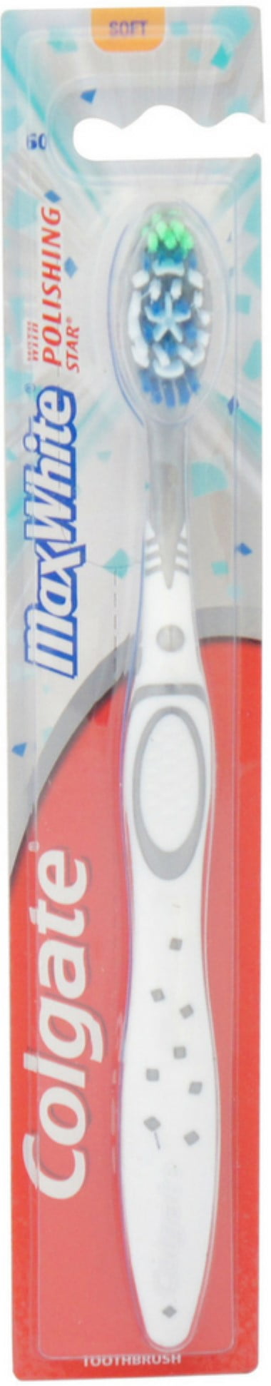 Colgate MaxWhite Full Head Toothbrush, Soft 1 ea (Pack of 3) - Walmart.com