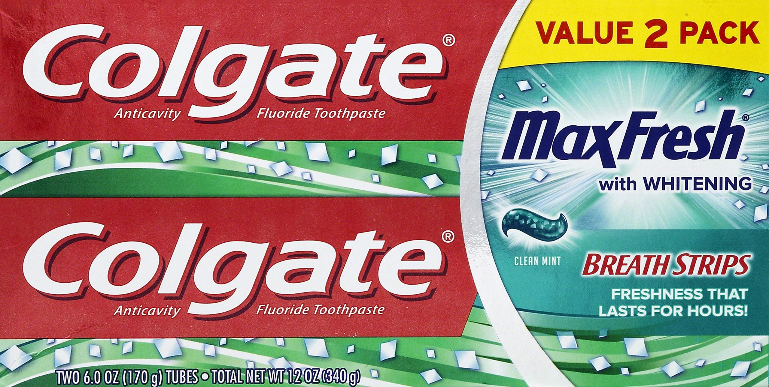 Colgate Maxfresh Clean Mint Toothpaste With Mini Breath Strips, 6 Oz ...