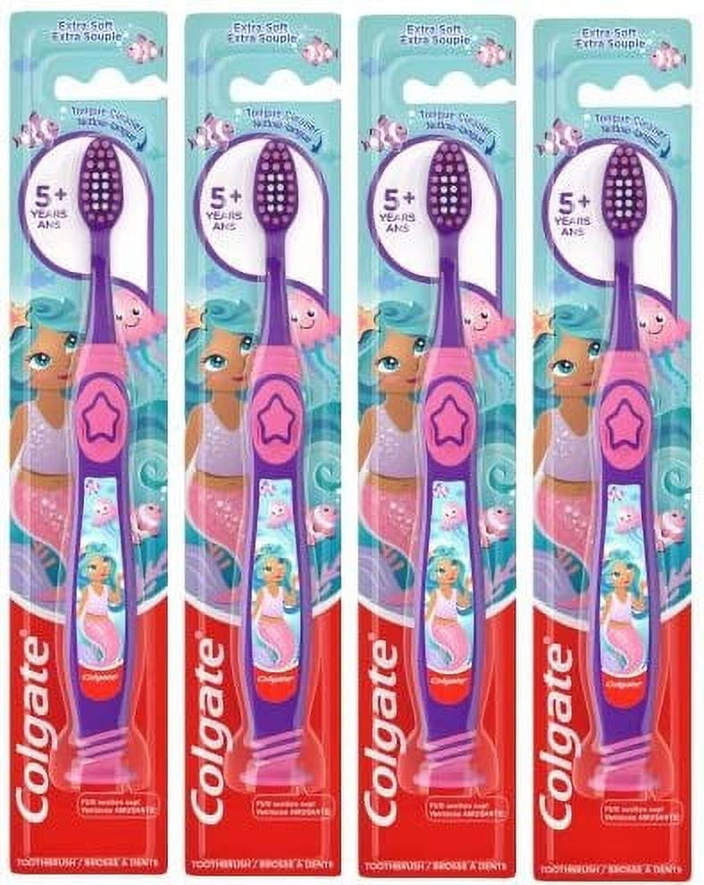 Colgate Mermaid Toothbrush with Suction Cup for Children 5+ Years Old ...