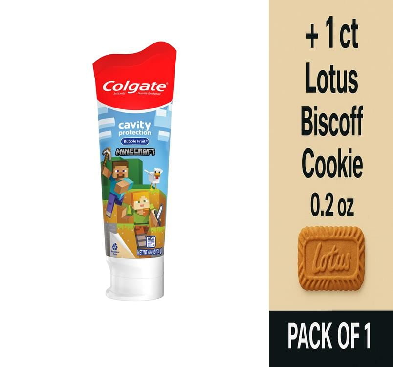 Colgate Minecraft Cavity Protection Bubble Fruit - 4.6 oz - Pack of 1 ...