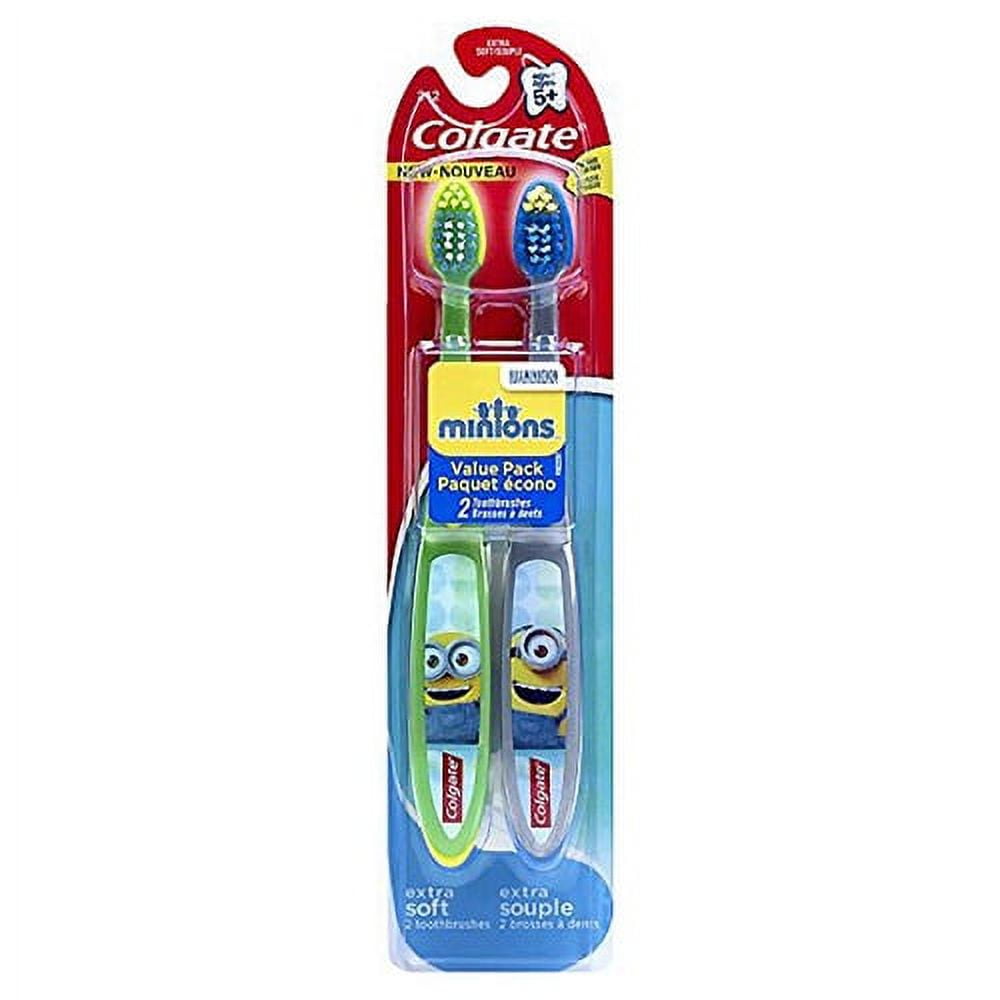 Colgate Kids Toothbrush with Suction Cup, Extra Soft - Minions (2 Count ...