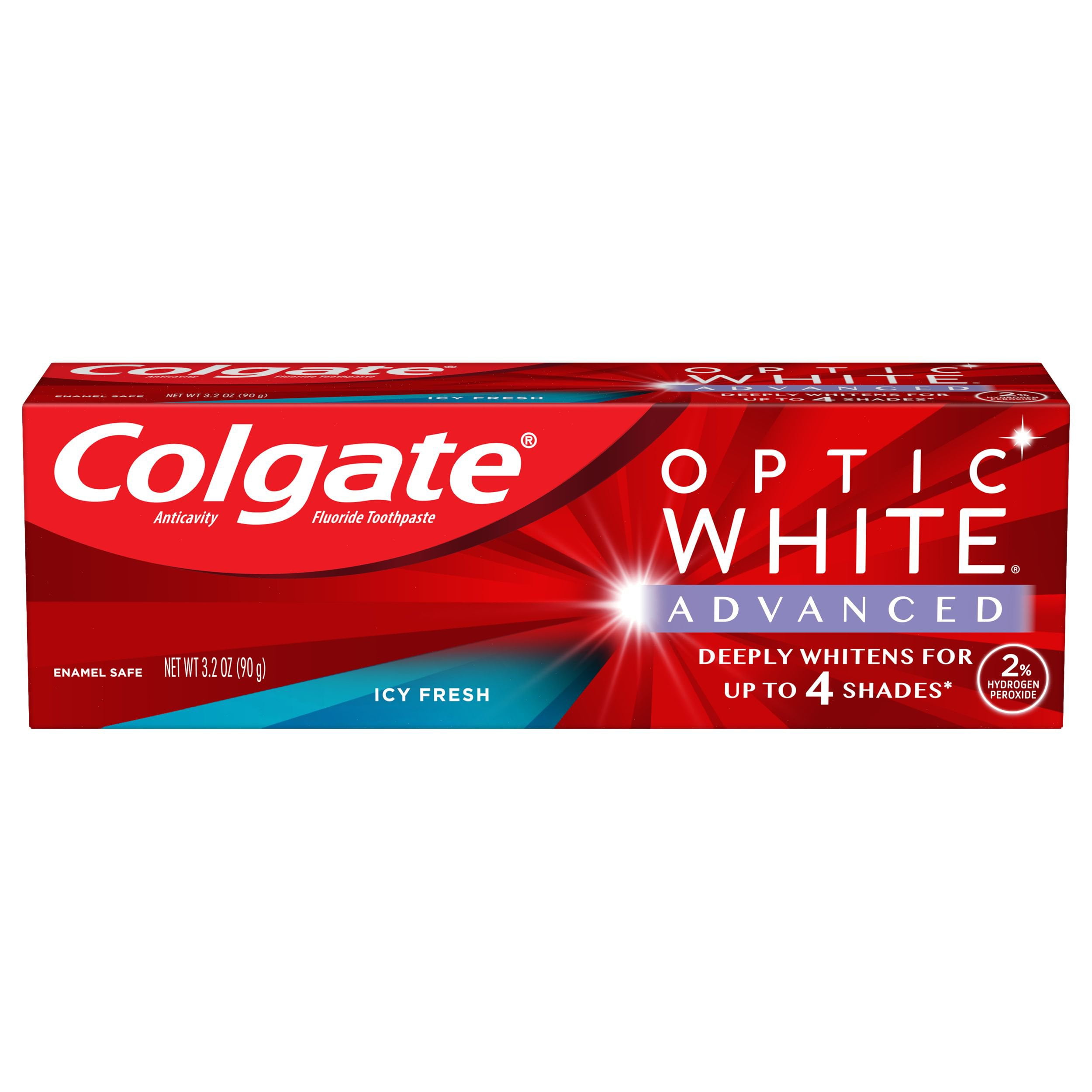 Colgate Optic White Advanced Anticavity Toothpaste - Icy Fresh ...
