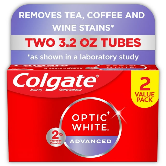 Colgate Optic White Advanced Whitening Enamel Health Toothpaste ...