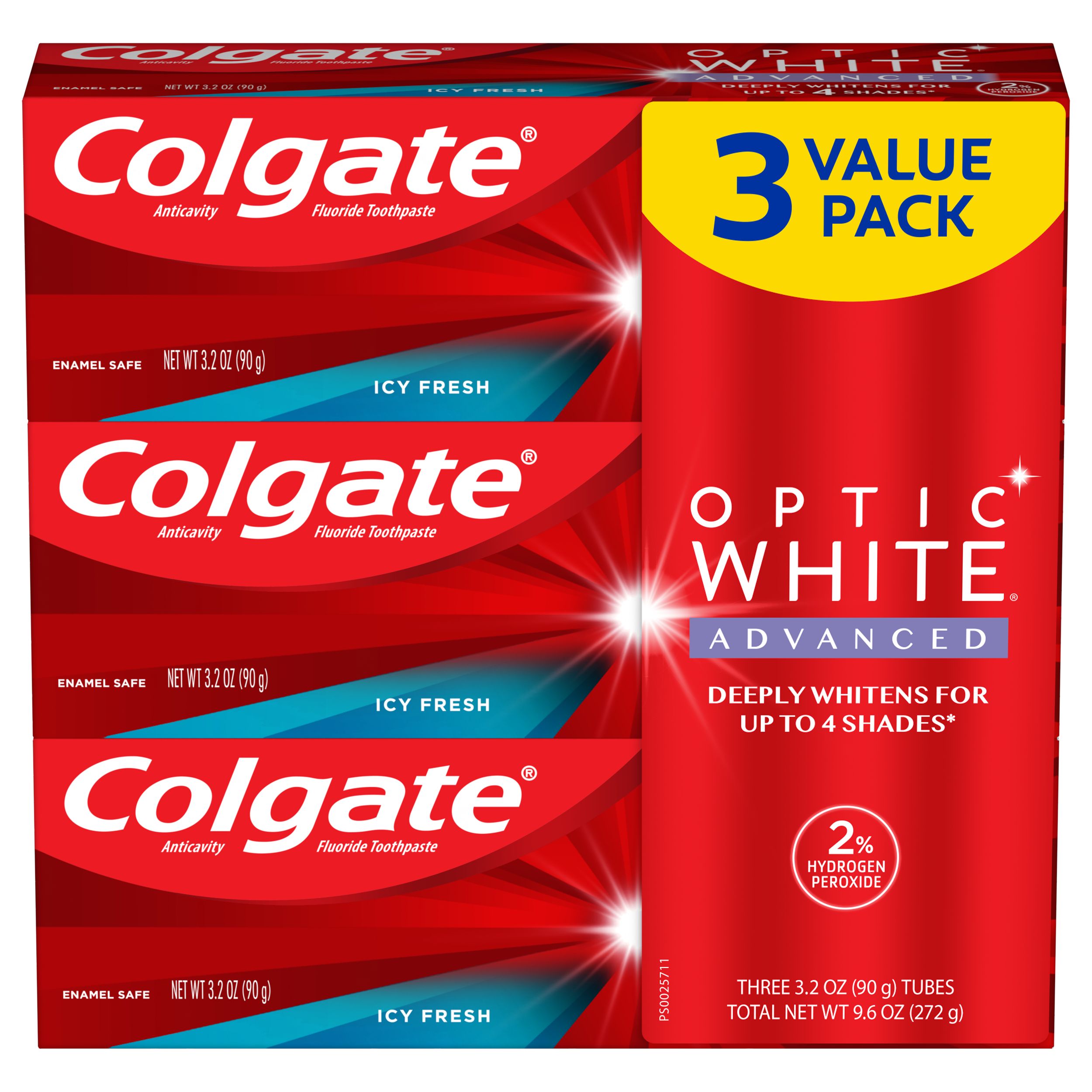 Colgate Max Fresh Travel Size Toothpaste with Mini Breath Strips, Cool ...
