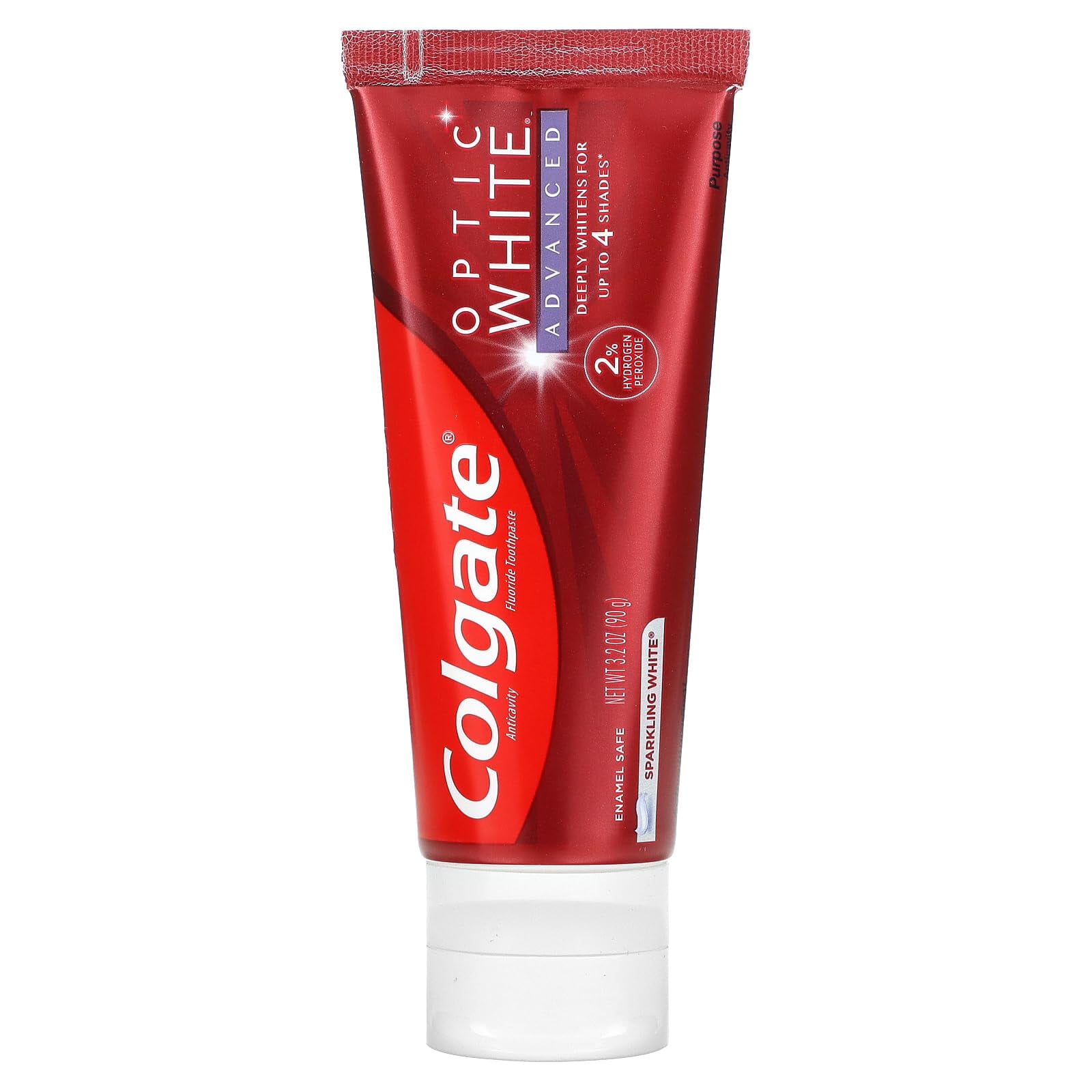 Colgate Optic White Advanced Teeth Whitening Toothpaste, Sparkling ...