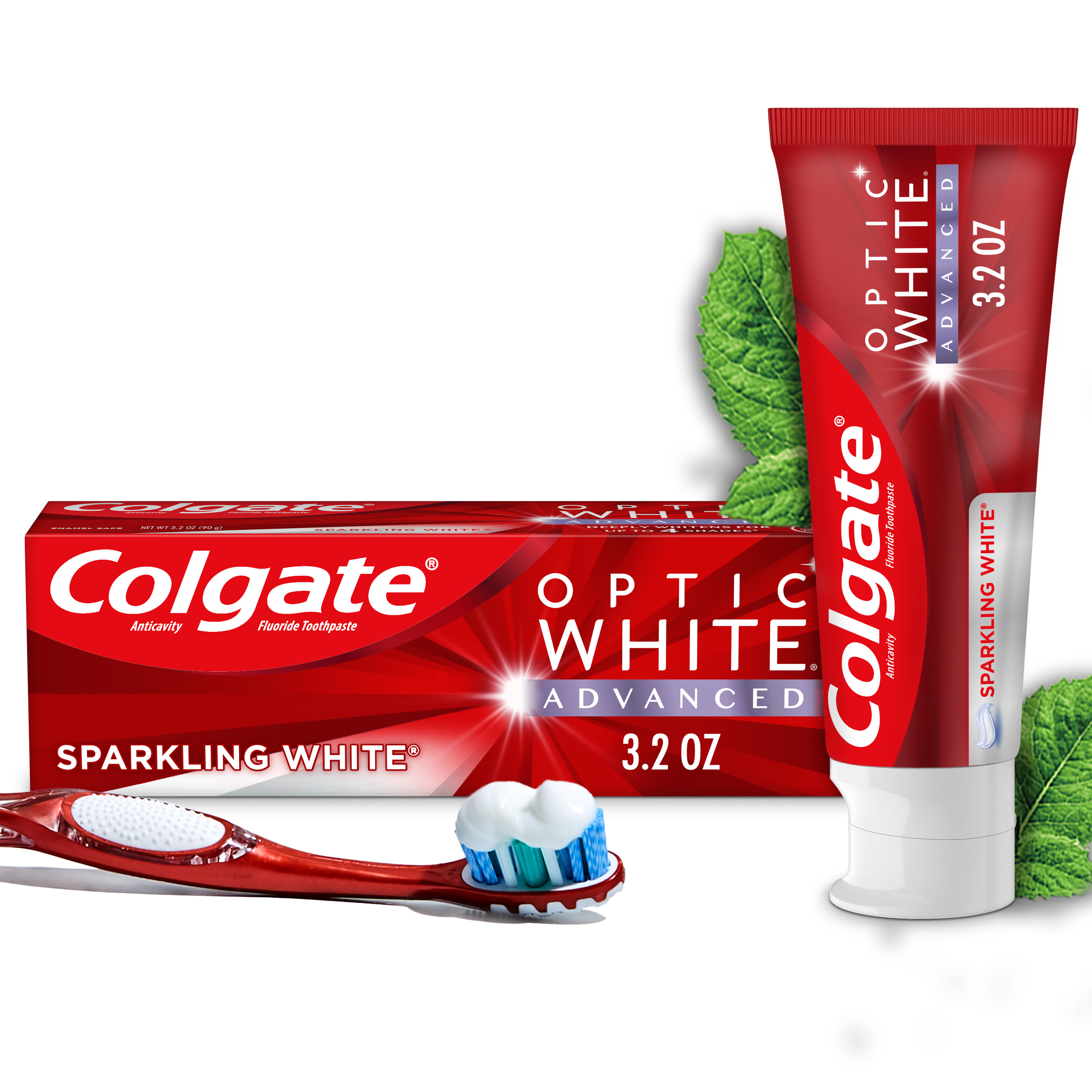 Colgate MaxFresh KnockOut Whitening Toothpaste with Mini Breath Strips ...
