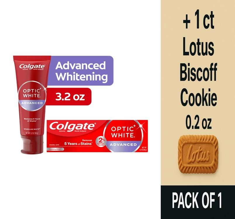 Colgate Optic White Advanced Whitening Toothpaste with Hydrogen ...