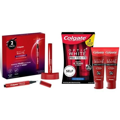 Colgate Optic White Overnight Teeth Whitening Pen & Optic White Pro ...