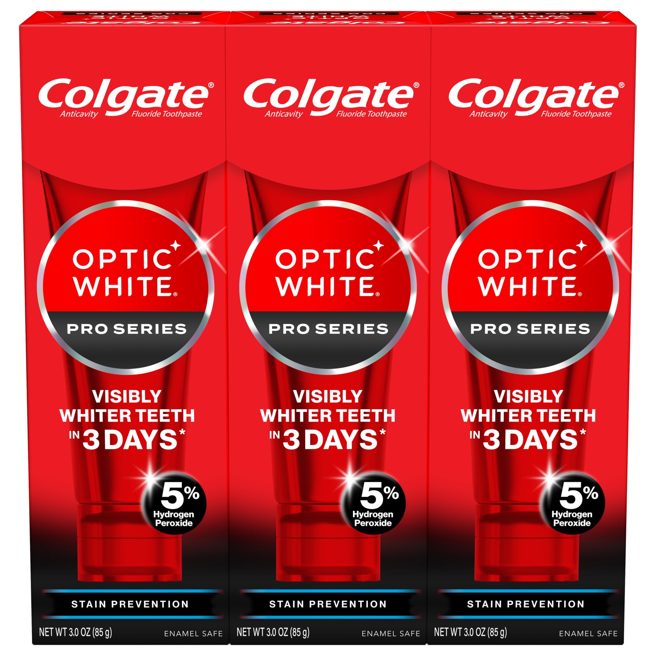 Colgate Optic White Pro Series Stain Prevention Hydrogen Peroxide ...
