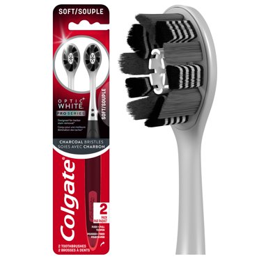 Colgate Optic White Pro Series Sonic Battery Powered Toothbrush, Black ...