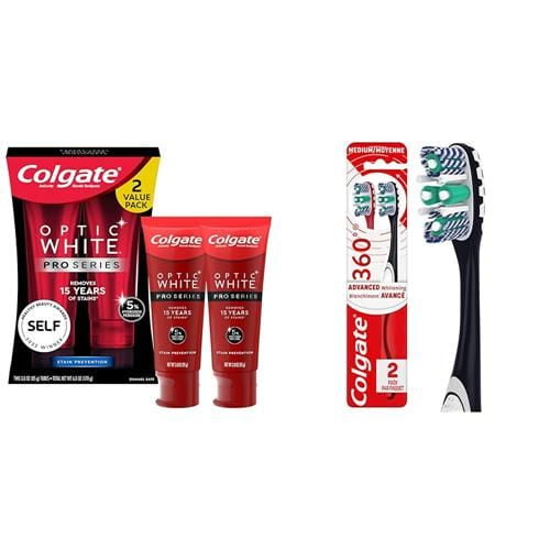 Colgate Optic White Pro Series Whitening Toothpaste With 5% Hydrogen ...