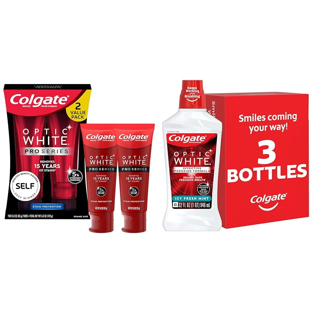 Colgate Optic White Pro Series Whitening Toothpaste With 5% Hydrogen ...
