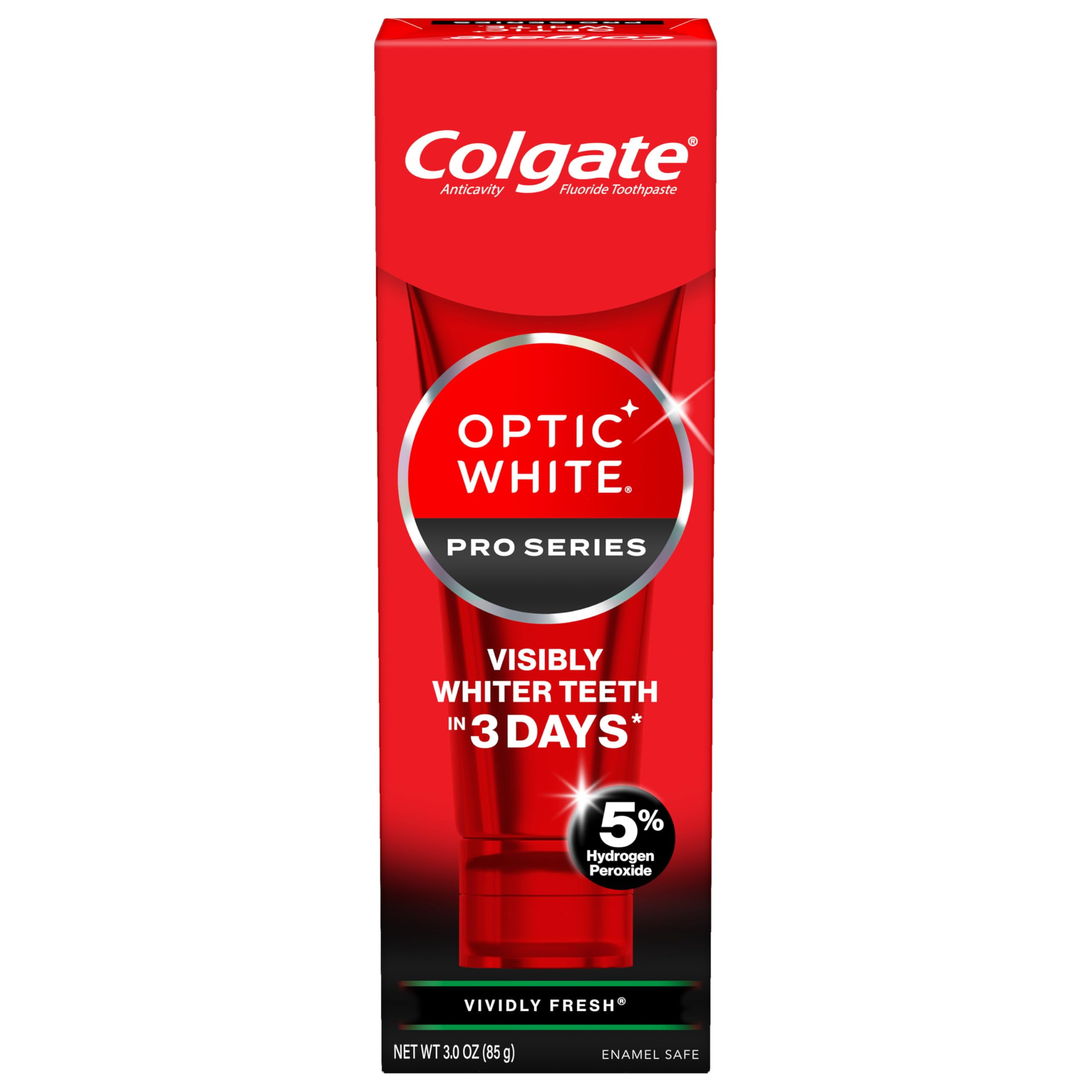 Colgate Optic White Pro Series Whitening Toothpaste with 5% Hydrogen ...