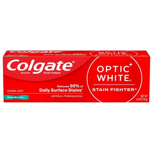 Colgate Optic White Stain Fighter Teeth Whitening Toothpaste ...
