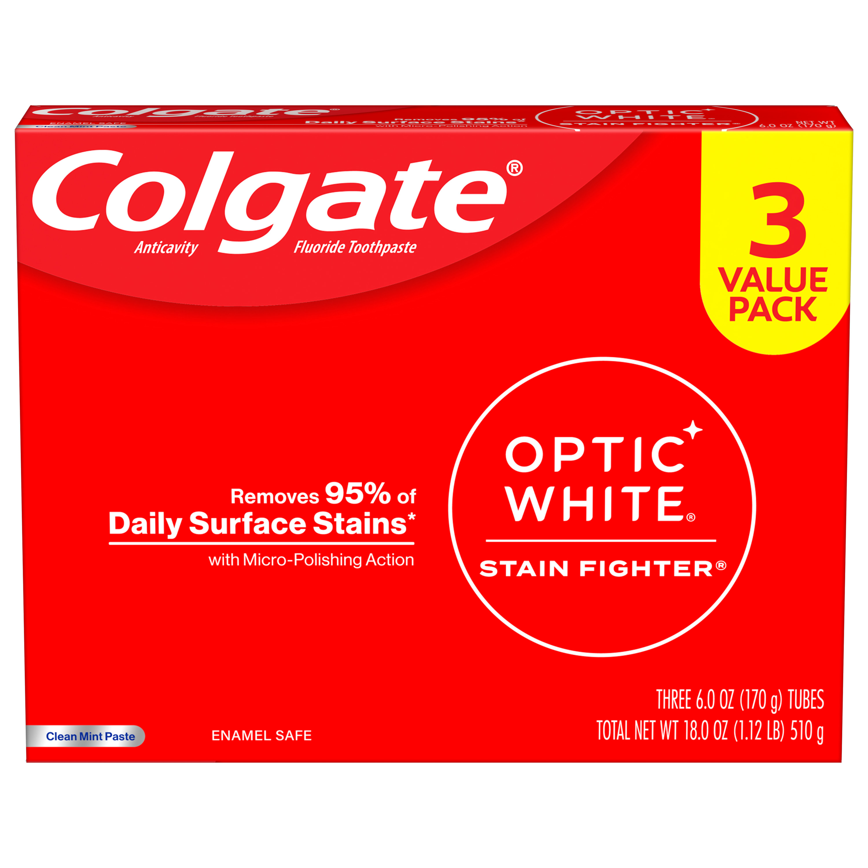 Colgate Max Fresh Toothpaste with Mini Breath Strips, Cool Mint - 6.0 ...