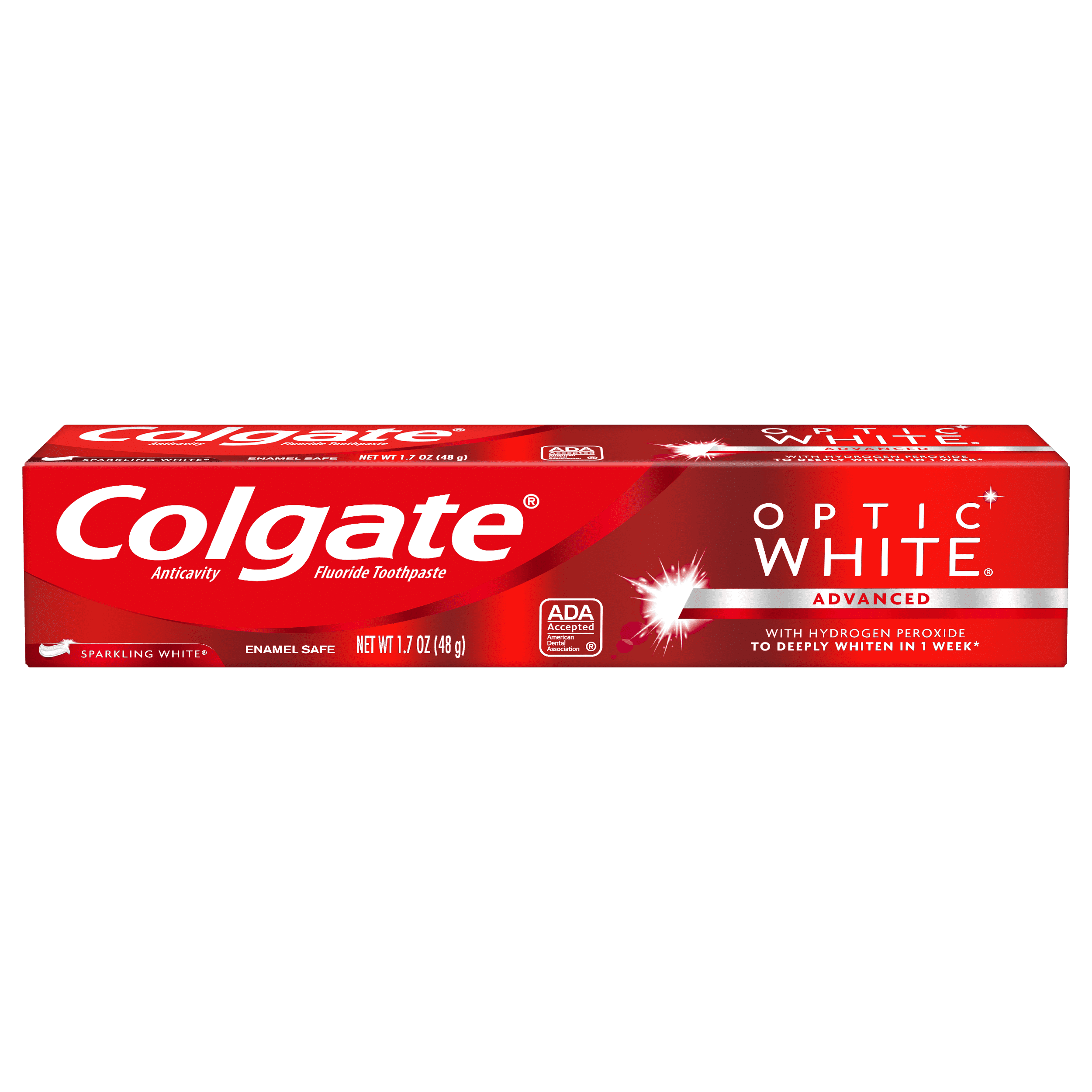 Colgate Optic White Travel Size Whitening Toothpaste, Sparkling Mint ...