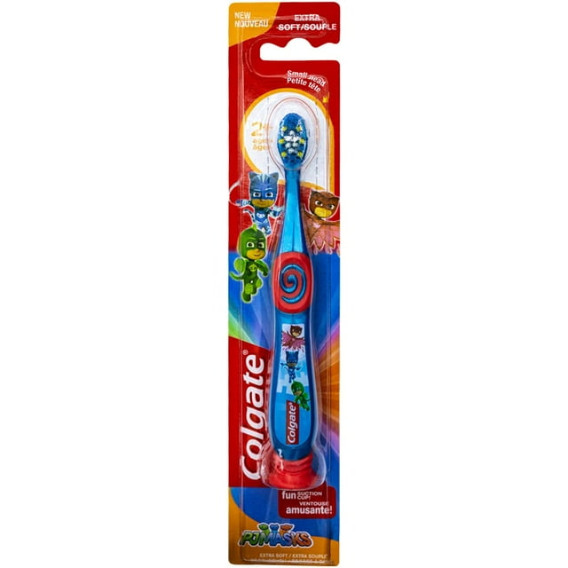 Colgate PJ Masks Toothbrush for Toddlers & Little Children with Suction ...