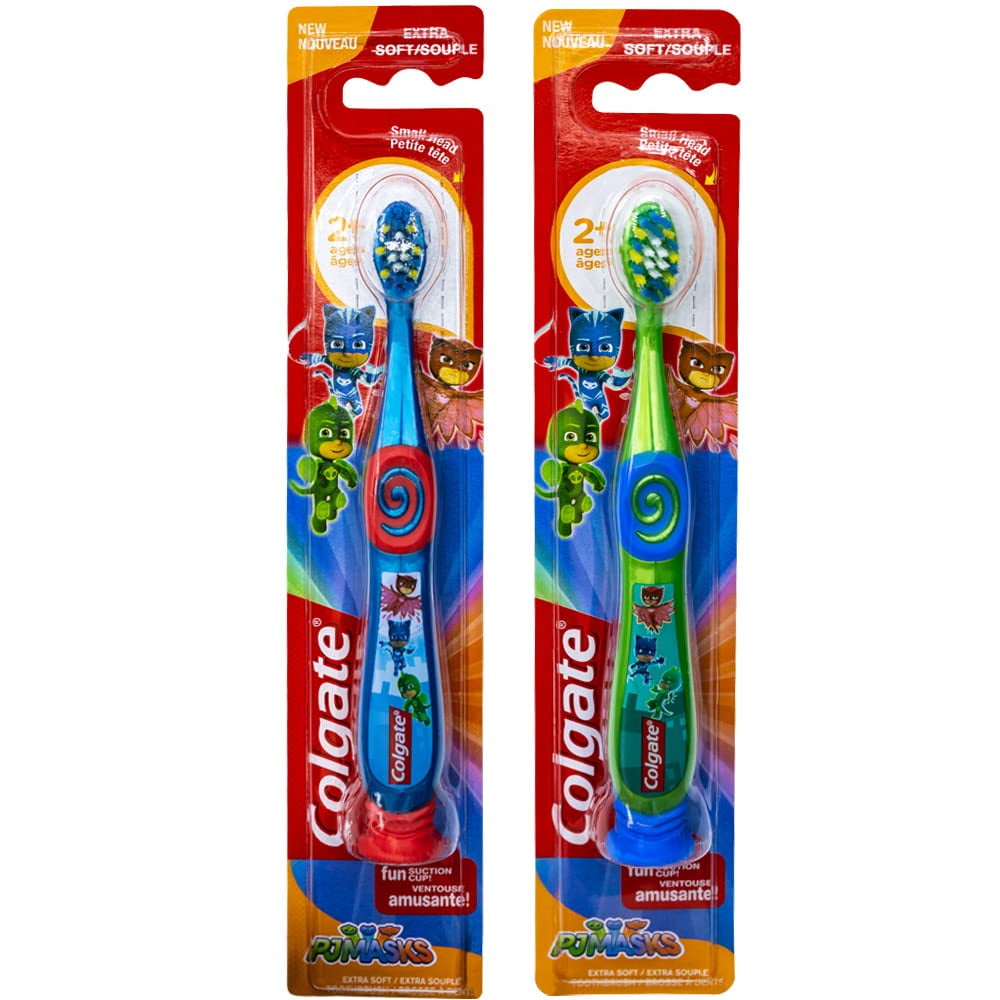 Colgate PJ Masks Toothbrush for Toddlers & Little Children with Suction ...