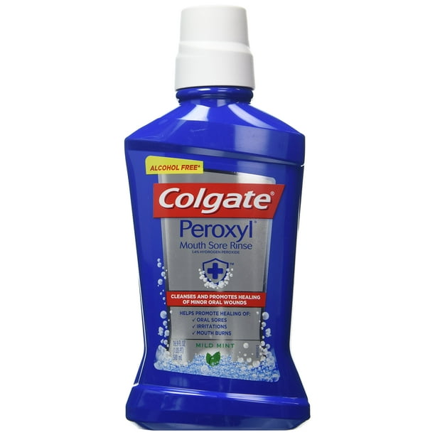 Colgate Peroxyl Oral Cleansers, Mild Mint, 16.9 oz - Walmart Business ...