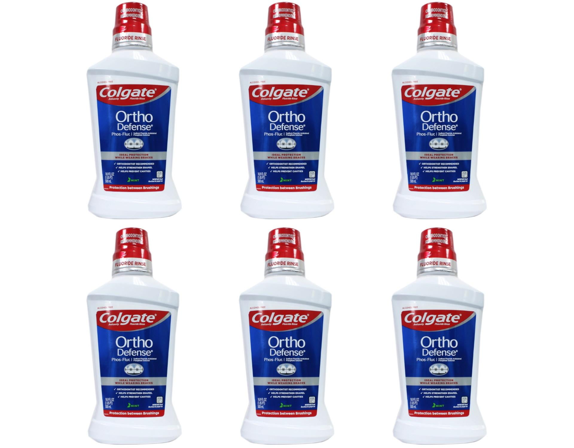 Colgate Phos-Flur Anti-Cavity Fluoride Rinse Mint, 16,9 oz (Pack of 6 ...