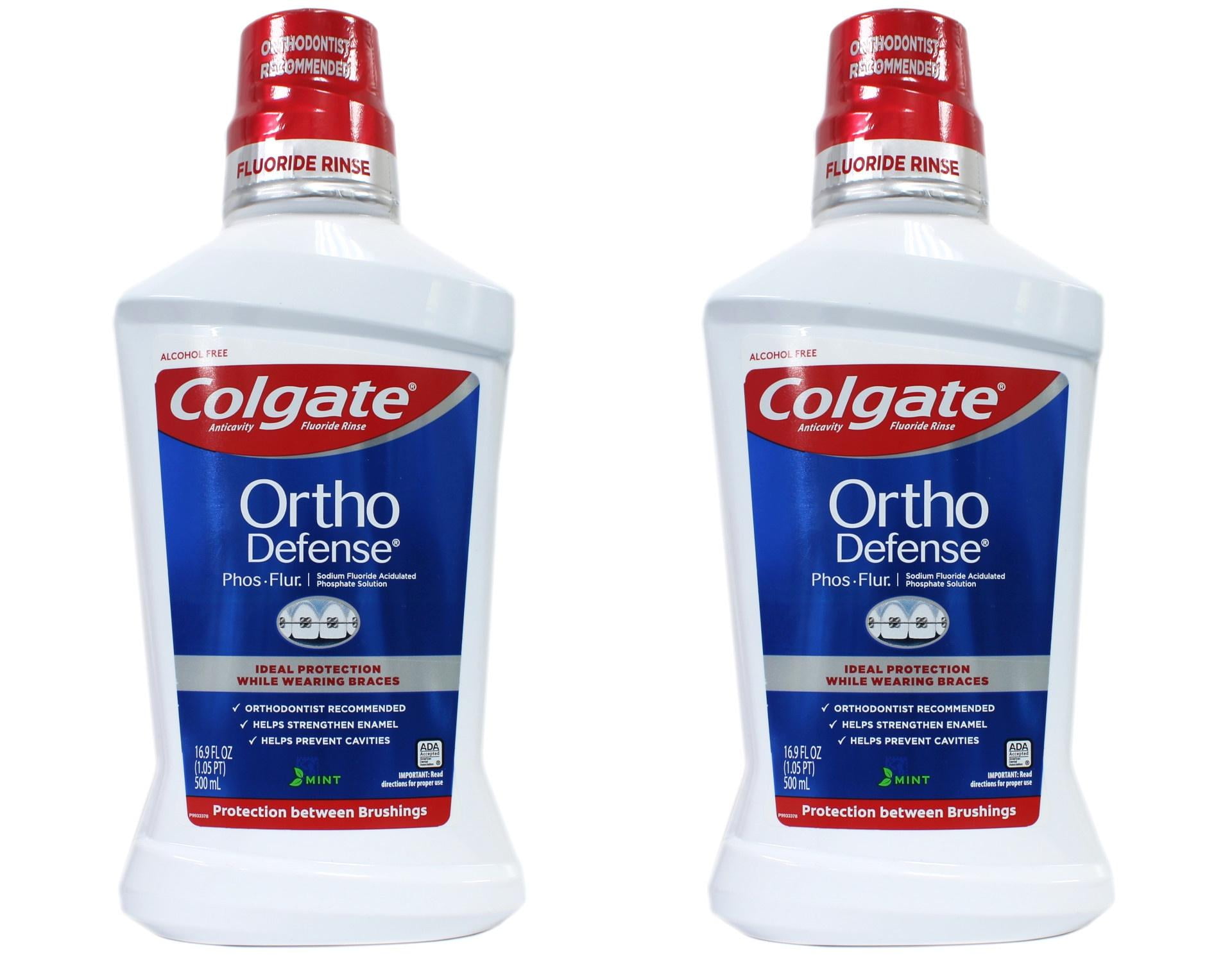 Colgate Phos-Flur Anti-Cavity Fluoride Rinse Mint, 16,9 fl oz (Pack of ...