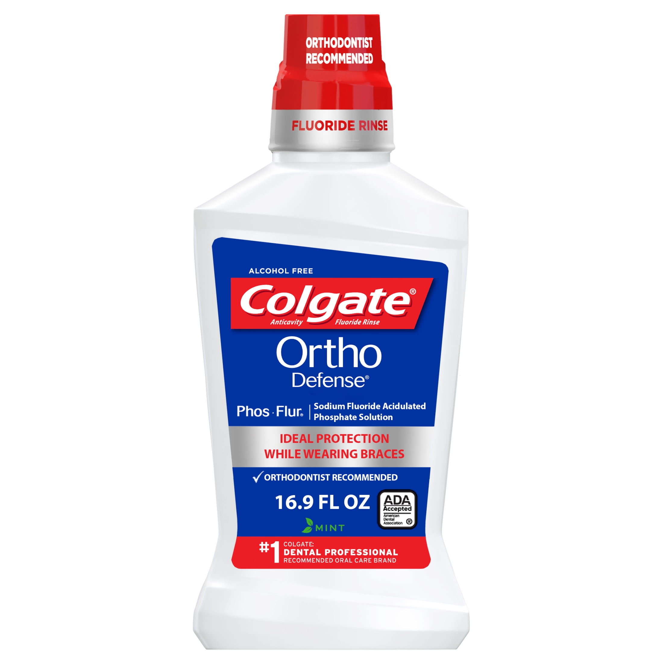 Colgate Phos-Flur Ortho Defense Mouthwash, Mint, 16.9 fl oz - Walmart.com