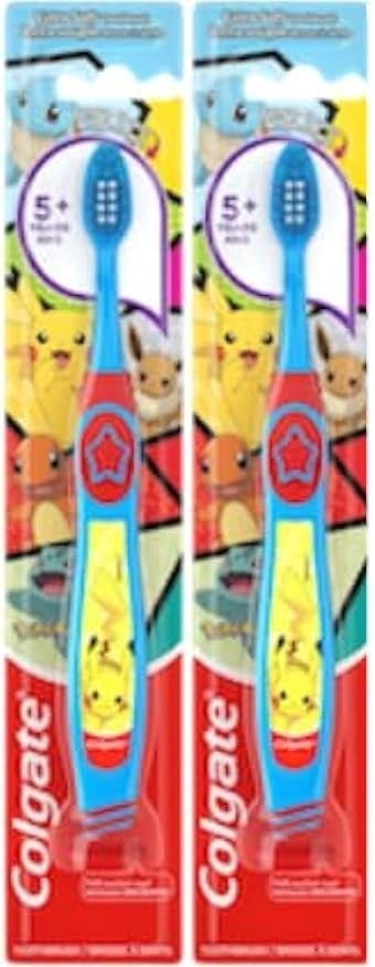 Colgate Pokemon Kids Toothbrush, Extra Soft, 5+ Yers, Pack of 2 ...