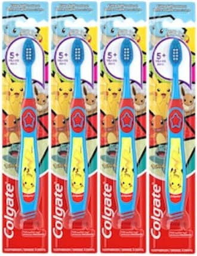 Colgate Pokemon Kids Toothbrush, Extra Soft, 5+ Yers, Pack of 4 ...